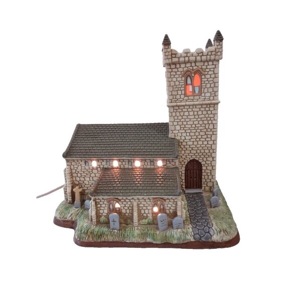 Lefton | Holiday | Vintage Lefton Lighted Church Colonial Village ...